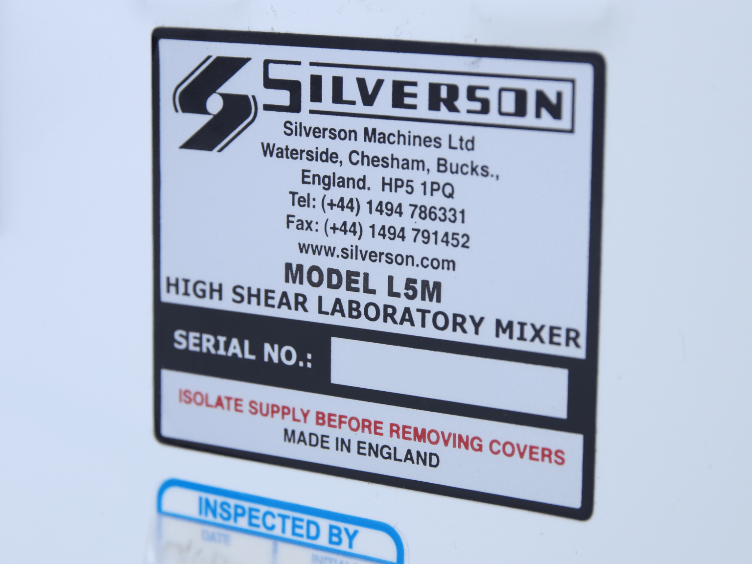Silverson L5T High Shear Laboratory Mixer - Richmond Scientific