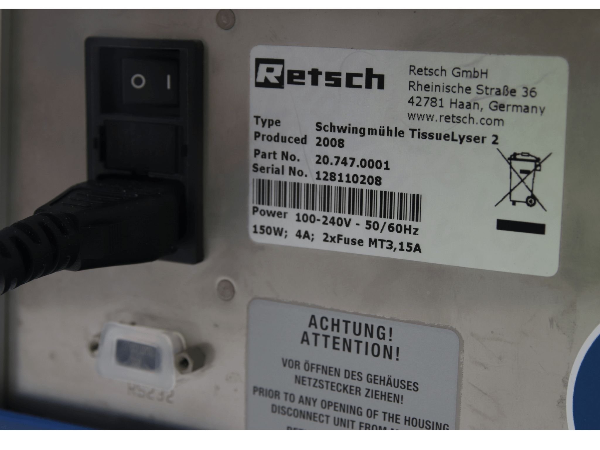 Qiagen Retsch TissueLyser II - Richmond Scientific