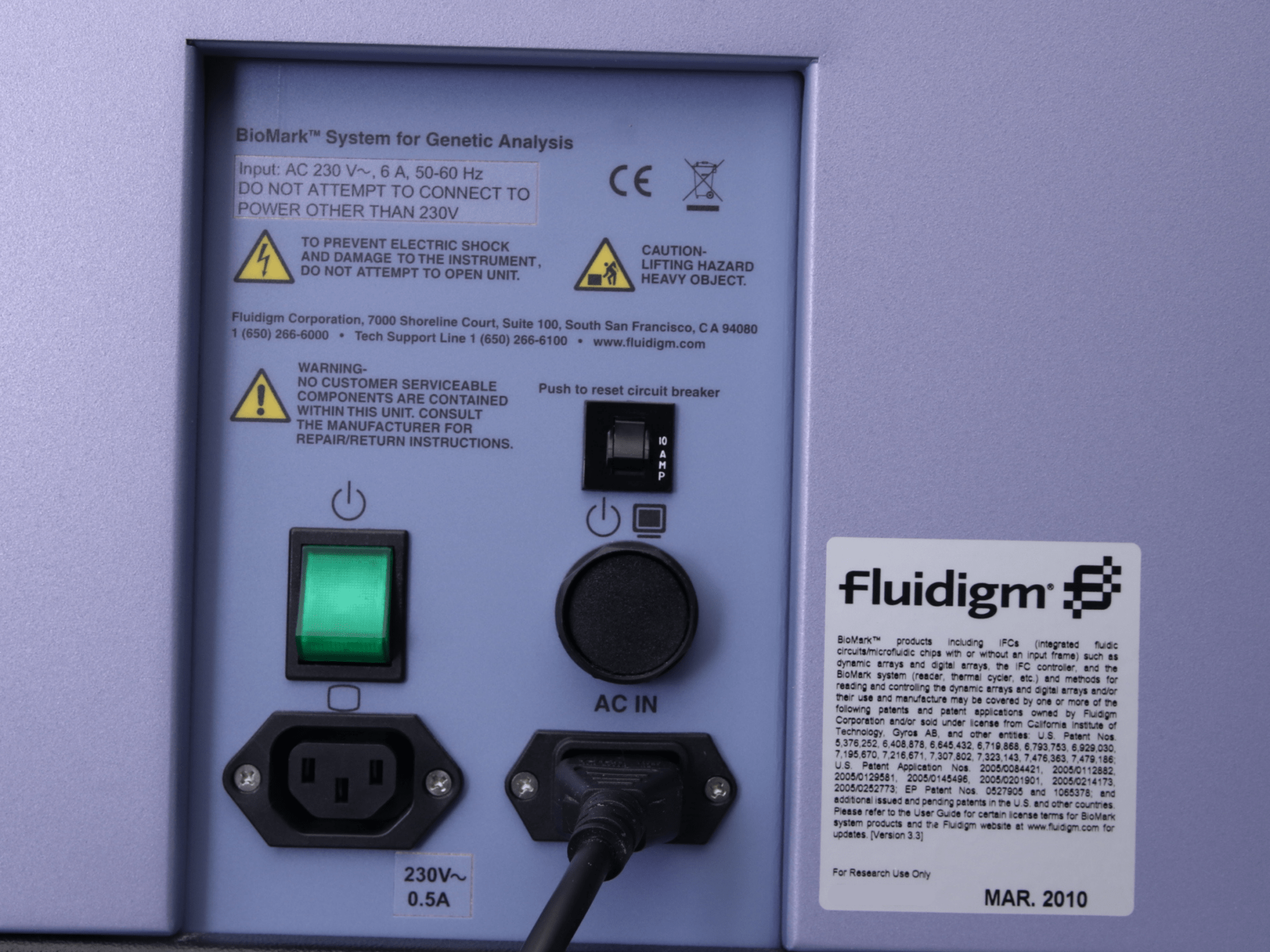 Fluidigm BioMark System for Genetic Analysis - Richmond Scientific