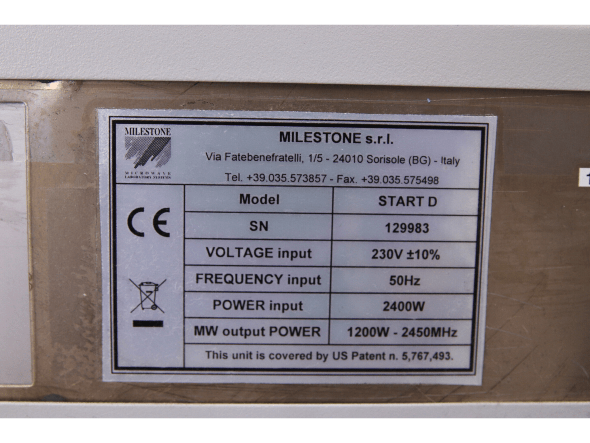Milestone Start D Microwave Digestion System - Richmond Scientific