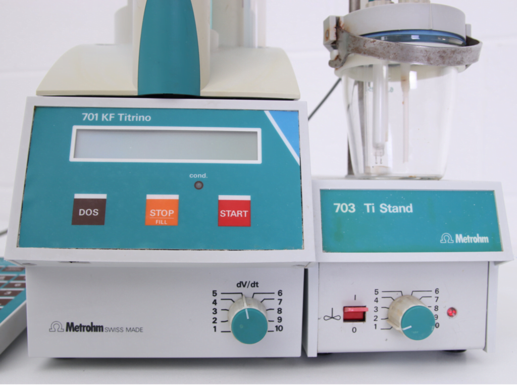Metrohm 701 KF Titrino and 703 Ti Stand Stirrer - Richmond Scientific