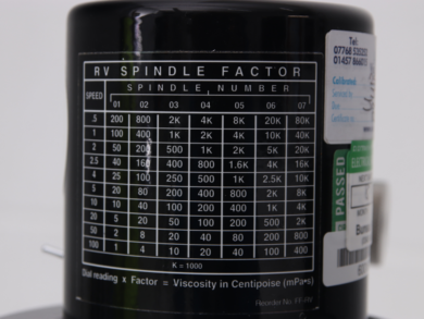 Brookfield RVT Viscometer - Richmond Scientific