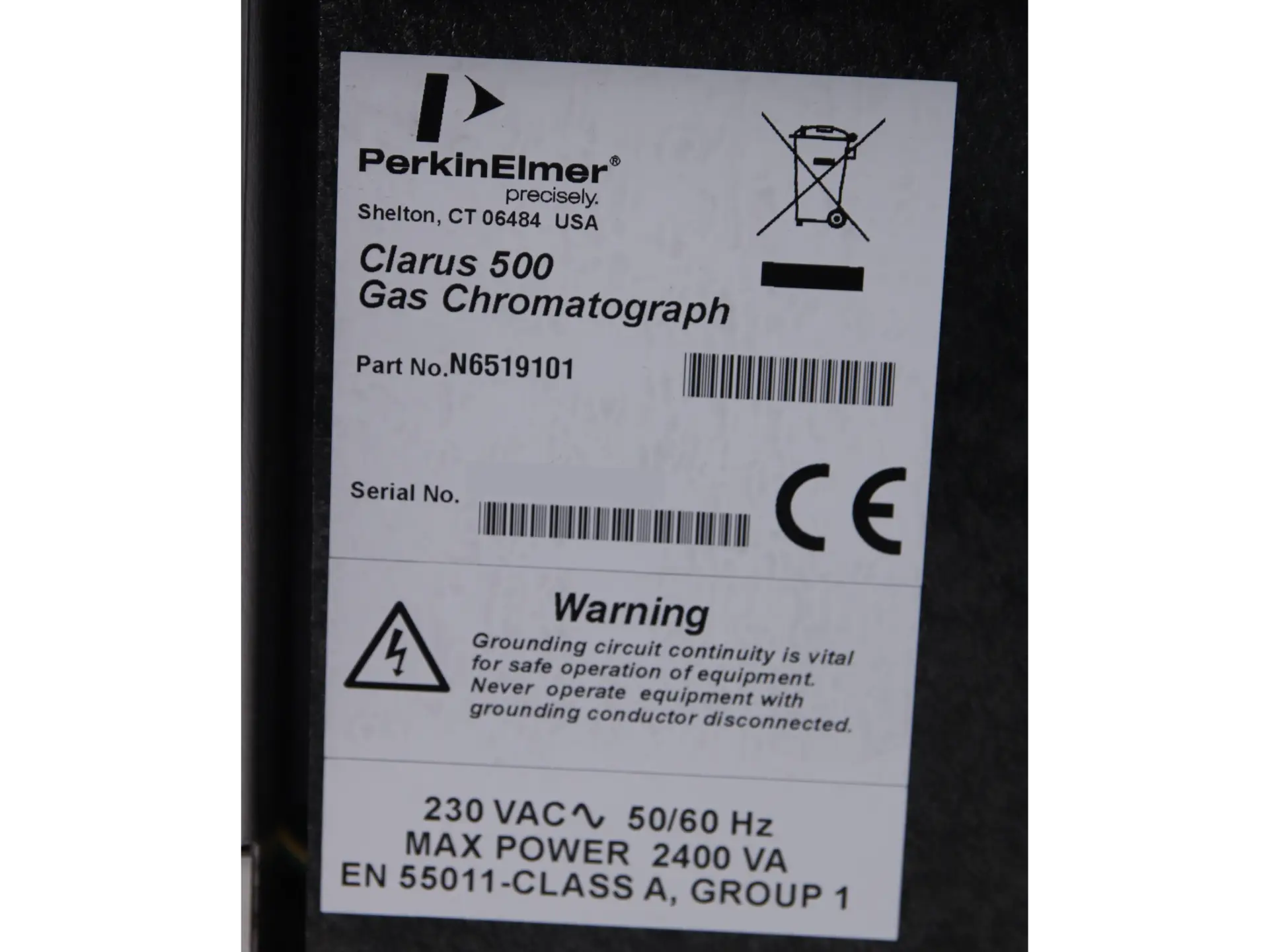 Perkin Elmer Clarus 500 GC - Richmond Scientific