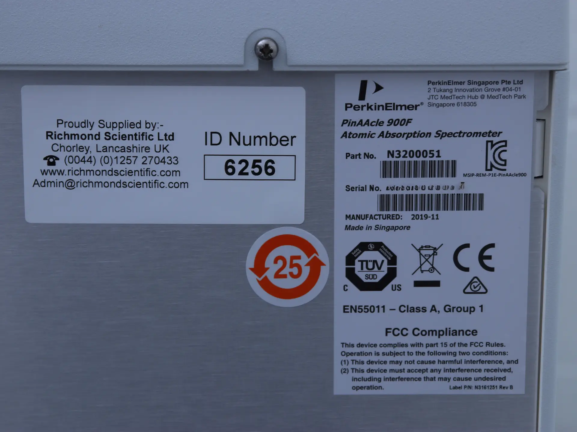 PerkinElmer PinAAcle 900F Flame Atomic Absorption Spectrometer ...