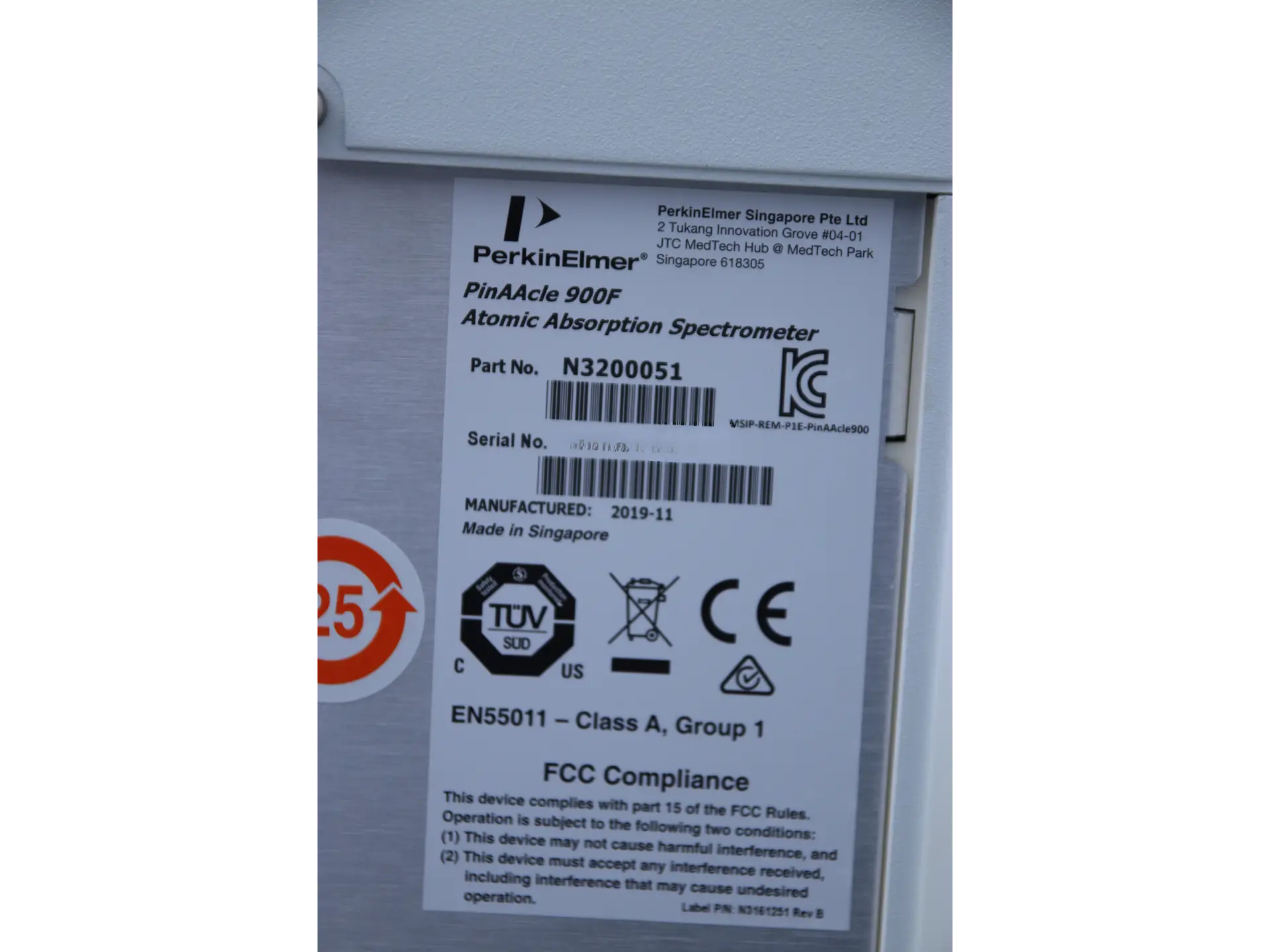 PerkinElmer PinAAcle 900F Flame Atomic Absorption Spectrometer ...