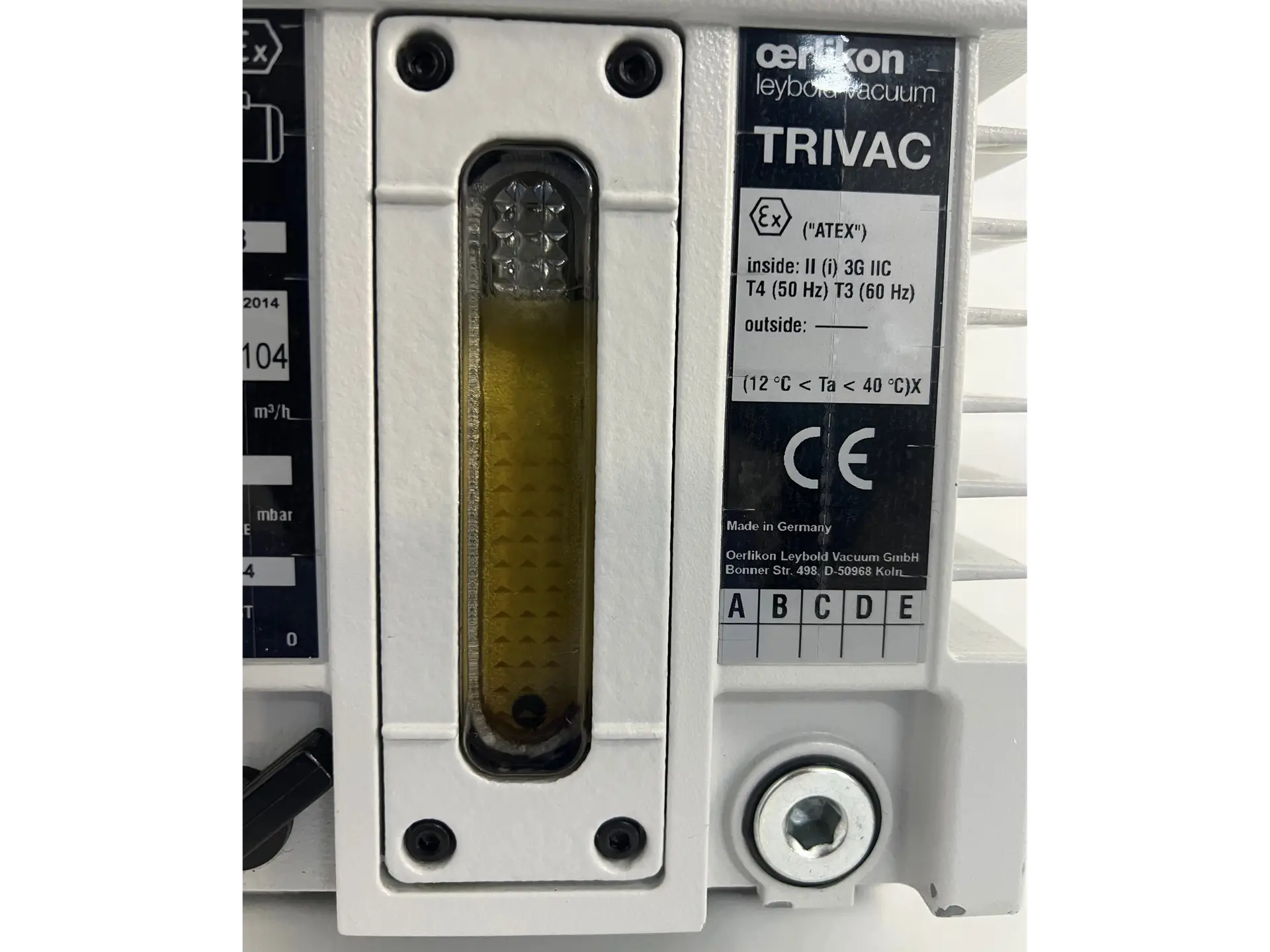 Leybold Trivac D16B LS90LPR/T Vacuum Pump - Richmond Scientific